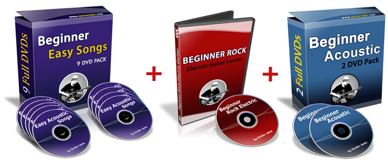 GuitarJamz Beginner Guitar Lessons DVD Bundle